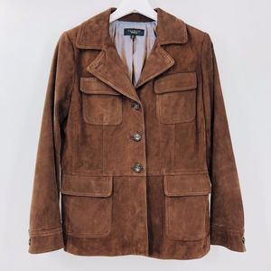 Talbots | Jackets & Coats | Talbots 0 Leather Safari Jacket | Poshmark